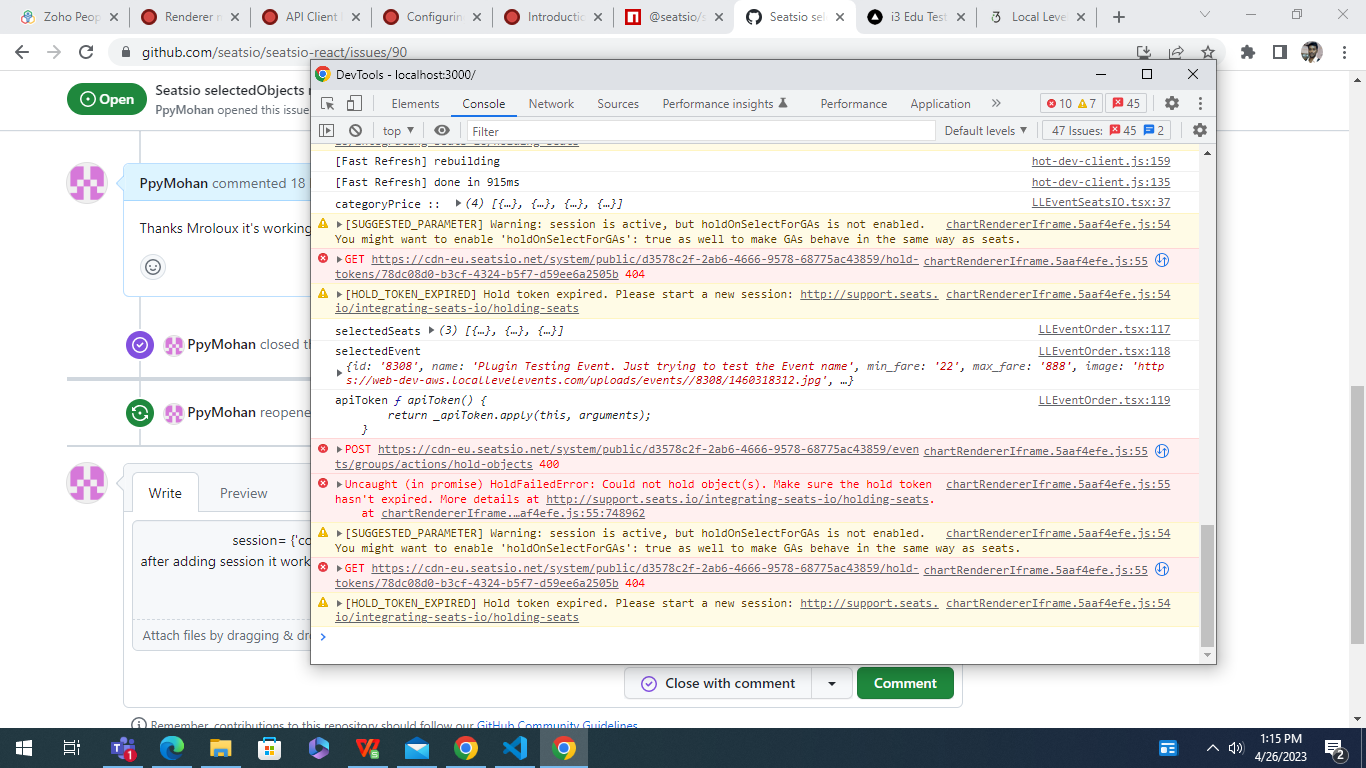 Seatsio selectedObjects not working · Issue #90 · seatsio/seatsio-react ...