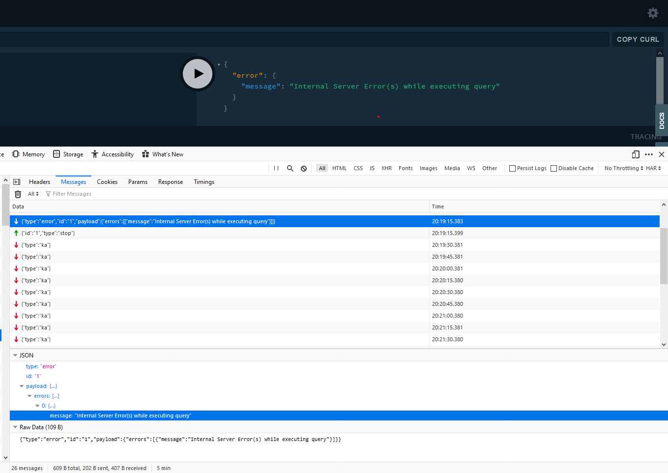 Subscription error response does not comply with the GraphQL specification · Issue #367 ...