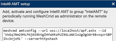 Intel AMT ACM Bare-Metal Activation · Ylianst MeshCentral · Discussion #4518 · GitHub