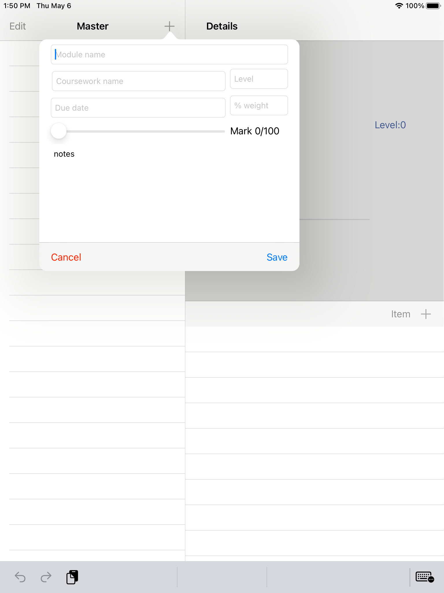 GitHub - maradom/Master-tracker