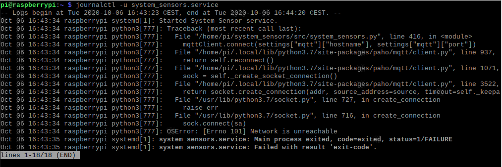 Can't get it running as a service · Issue #59 · Sennevds/system_sensors · GitHub