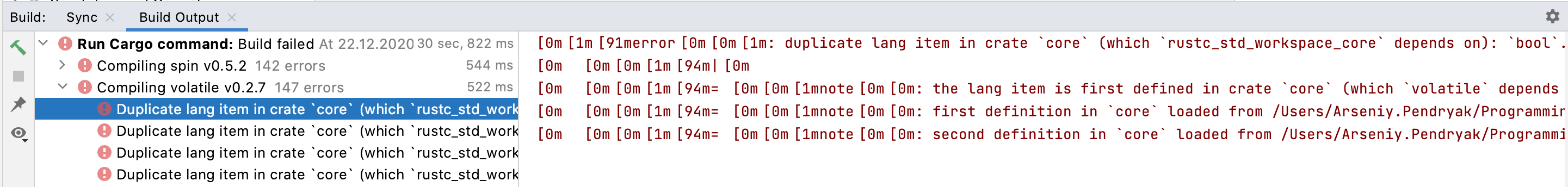 Wrong Rendering Of Ansi Escape Codes In Build View · Issue 6540 · Intellij Rustintellij Rust 