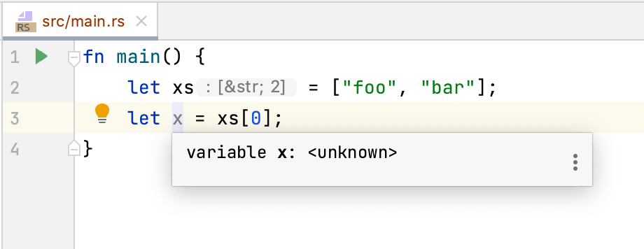Type Inference Fails To Infer Type Of Index Operator For Arrays · Issue 7009 · Intellij Rust
