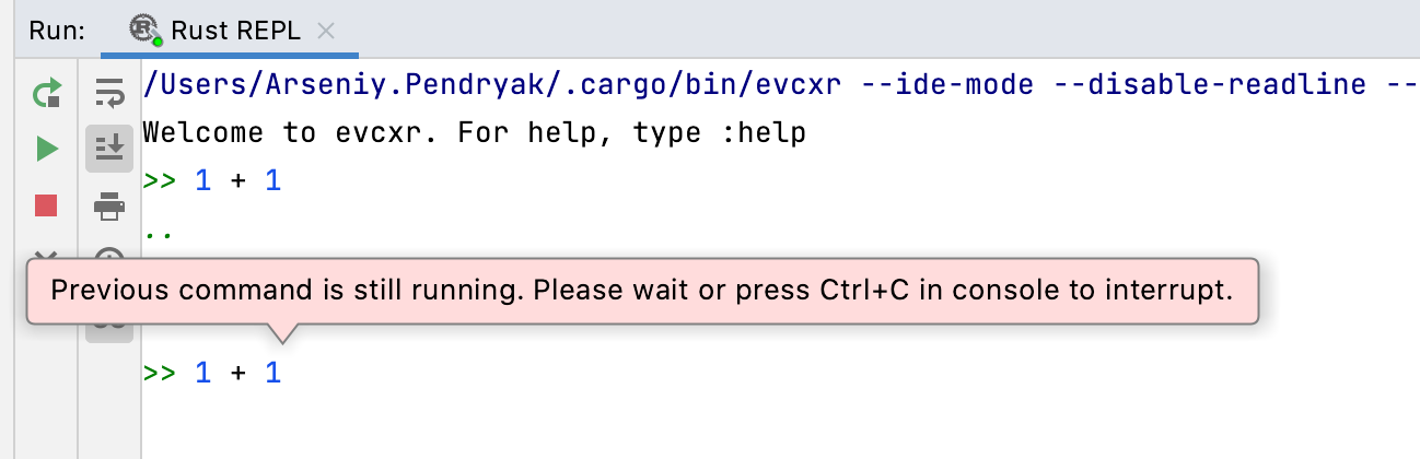 Rust REPL doesn't work with recent evcxr_repl v0.10.0 · Issue #7295 · intellij-rust/intellij ...