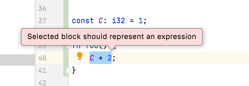 Extract Constant Refactoring Doesn T Work For Expressions With Another