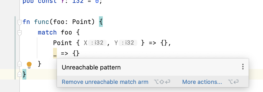 Non-exhaustive patterns [E0004] for field shorthand field resolved to constant is not detected ...