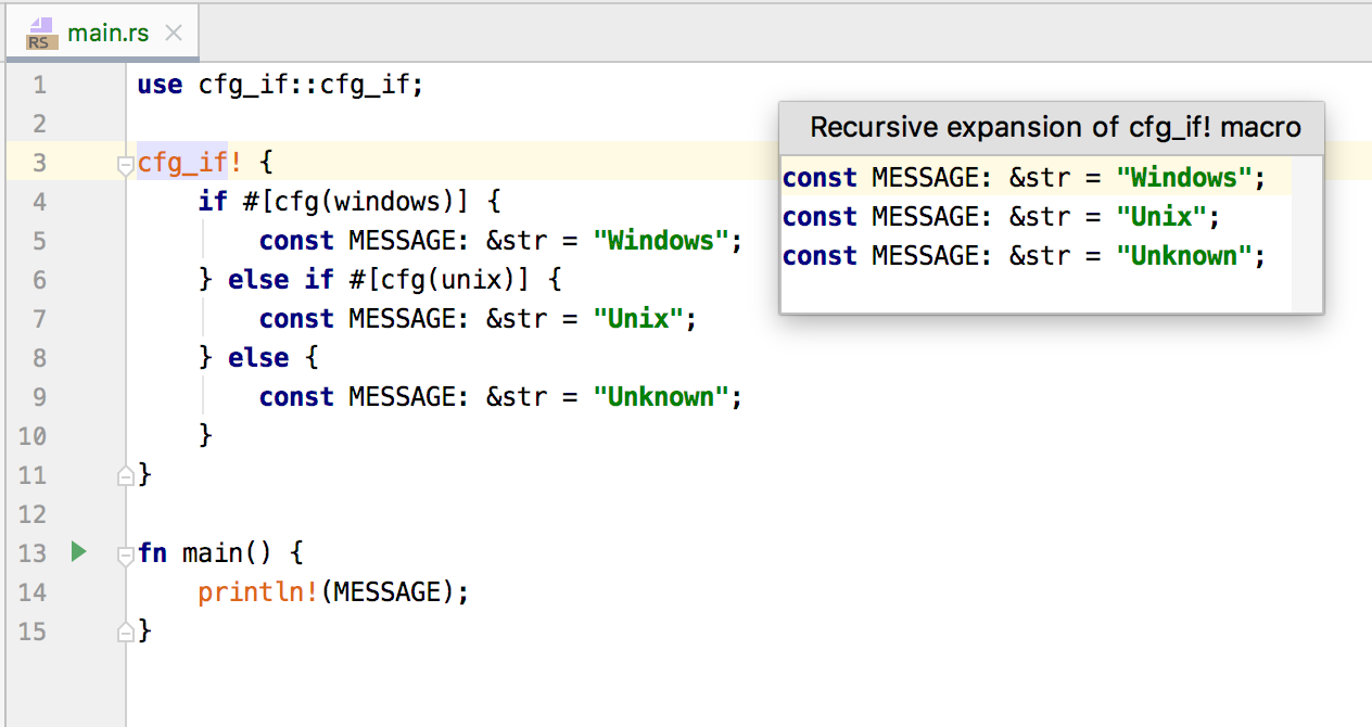 Experimental Macro Expansion Engine Ignore Cfg Attributes · Issue 4539 · Intellij Rustintellij