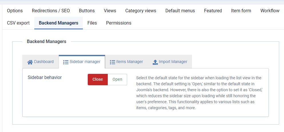 [j4] Closing sidebar in list view · Issue #1144 · FLEXIcontent/flexicontent-cck · GitHub