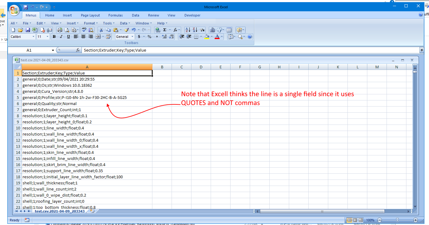 No, in a REAL CSV it is NOT NORMAL to use a semicolon as a separator · Issue #4 · 5axes ...