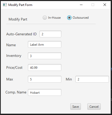 GitHub - lvinyard/Inventory-Management-System-C482: This project is a Inventory Management ...