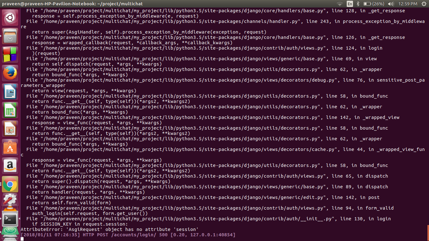 'AsgiRequest' object has no attribute 'session' · Issue #821 · django ... 'AsgiRequest' object has no attribute 'session' · Issue #821 · django ...