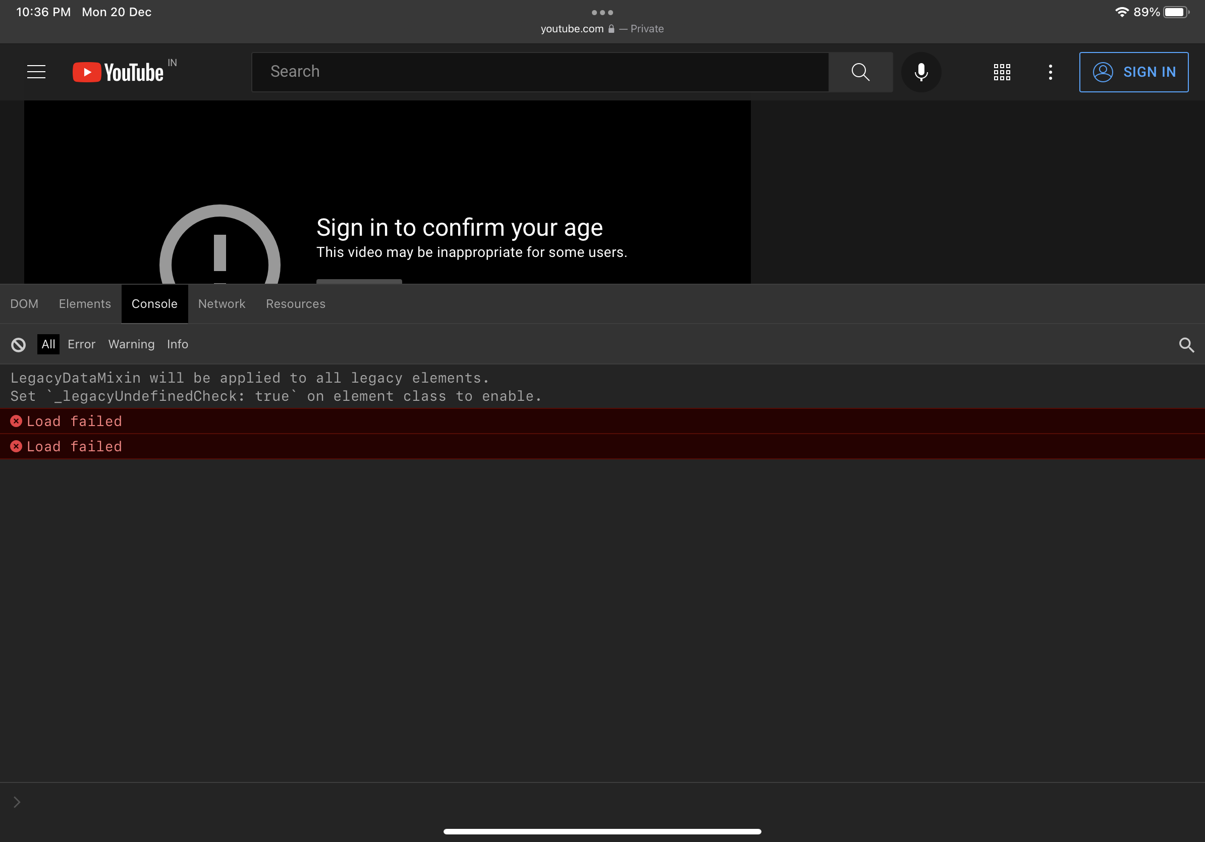Script gives TypeError in Safari iPadOS · Issue #103 · zerodytrash/Simple-YouTube-Age ...