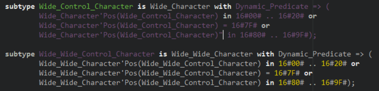 Unmatched strings break attribute highlighting transiently · Issue #69 · AdaCore/gnatstudio · GitHub