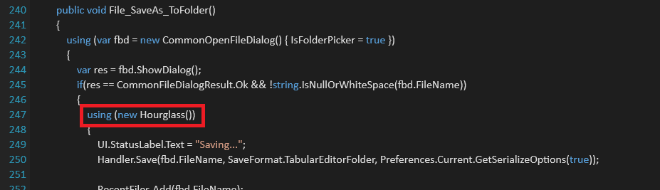 Additional Hourglass for Save to folder action · Issue #145 · TabularEditor/TabularEditor · GitHub