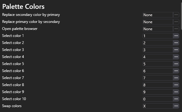 color palette numbers, animation, .ase files · Issue #577 · PixiEditor ...