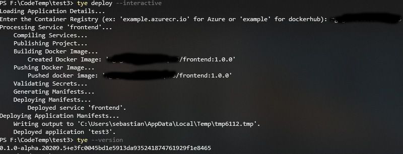 'docker build'-step of tye deploy fails when project is not on system drive · Issue #153 ...