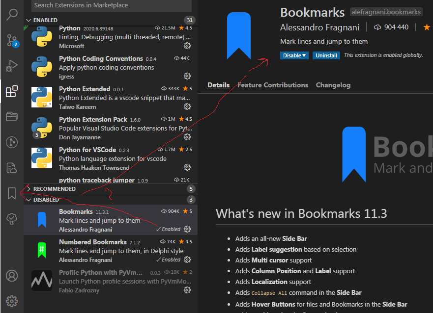 Vsc Not Refreshing Disabled Extensions As Enabled · Issue 100956 · Microsoftvscode · Github