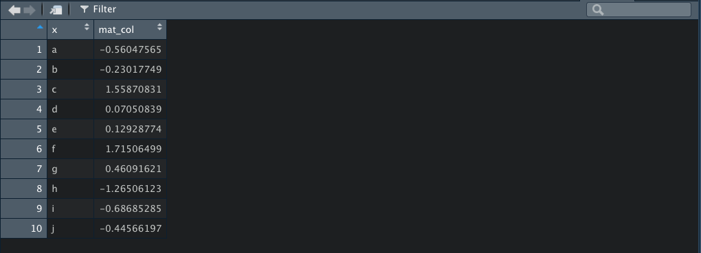 `View()` does not display matrix-columns in tibbles correctly. · Issue #10332 · rstudio/rstudio ...