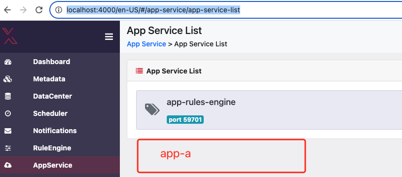 Service built from app-service-configurable not appear on App Service ...