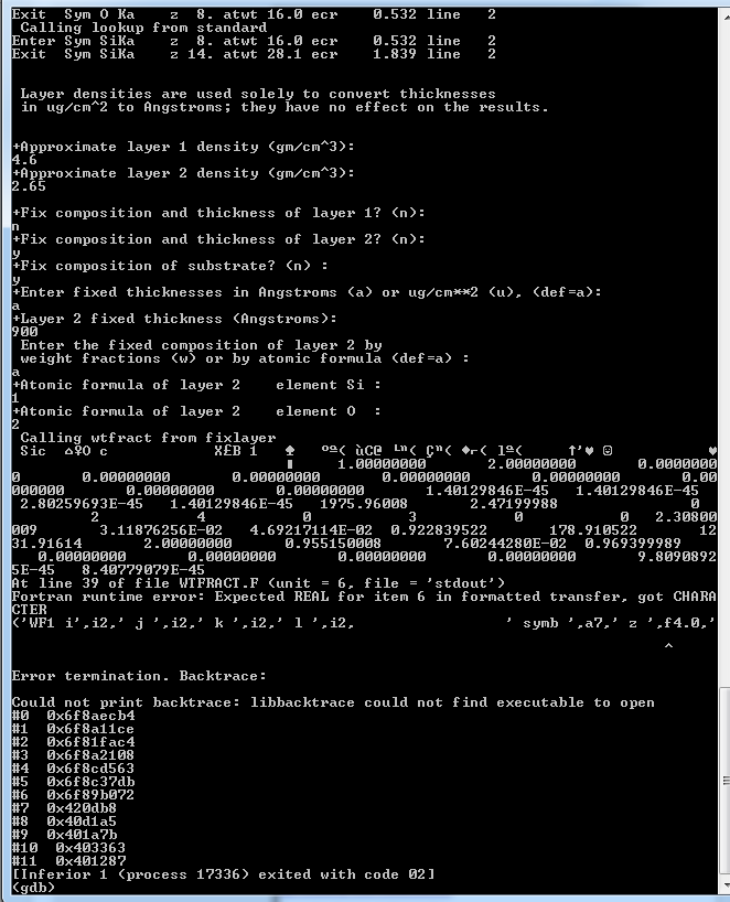 Seg fault when running · Issue #1 · jrminter/gmrfilm · GitHub