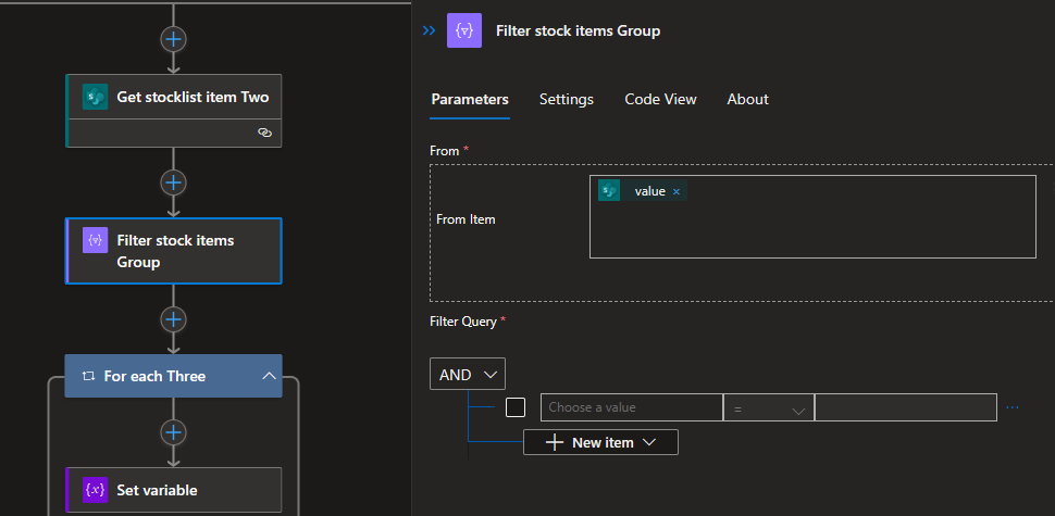 `filter Array` Operation Not Loading Not Validating · Issue 1523 · Azurelogicappsux · Github