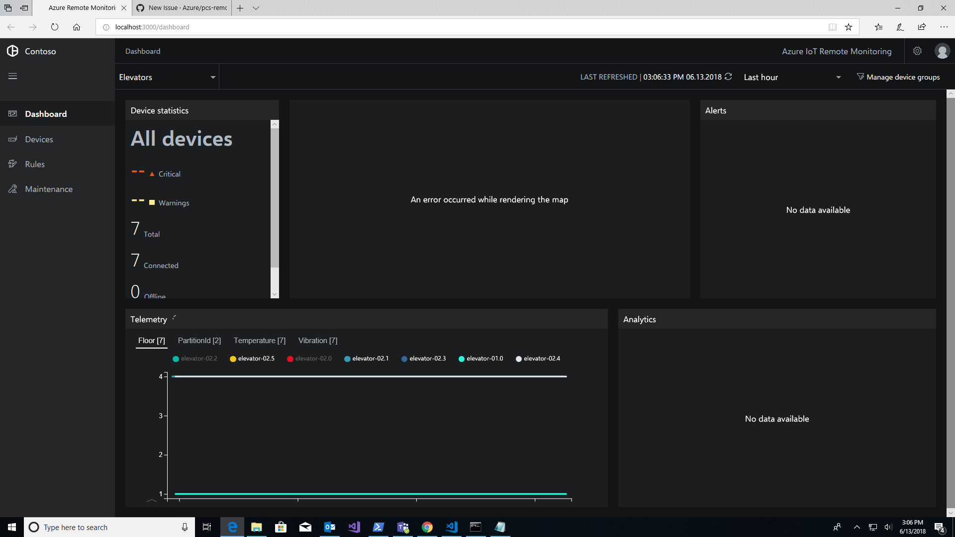 Header for Device Statistics in dashboard doesn't update when different filters are applied ...