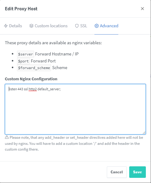 Defaultserver · Issue 3085 · Nginxproxymanagernginx Proxy Manager · Github 4831