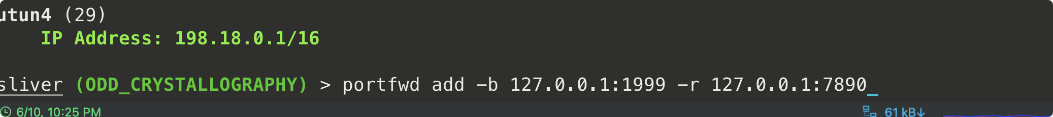 The portfwd function bug · Issue #435 · BishopFox/sliver · GitHub