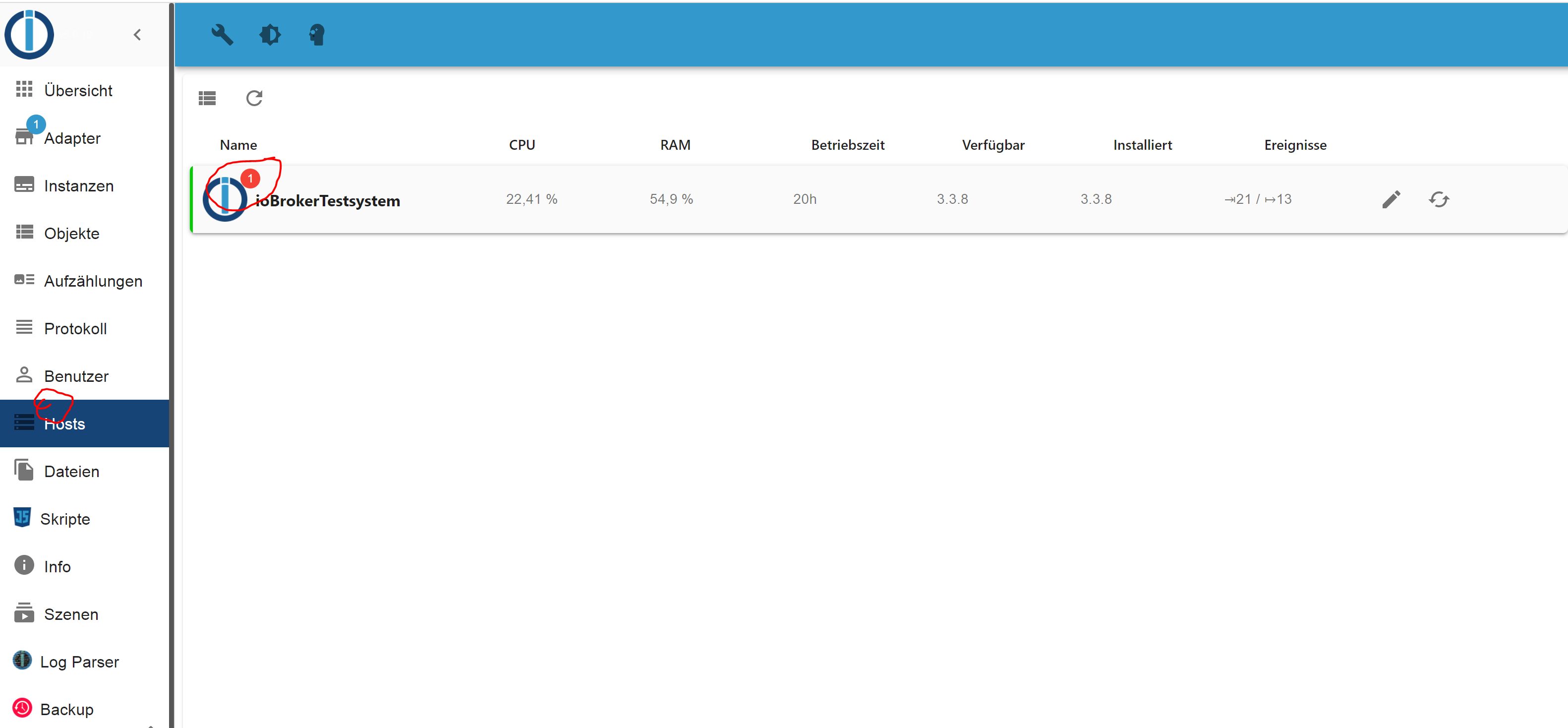 Missing information at menu "host" if adapter warnung is active · Issue #861 · ioBroker/ioBroker ...