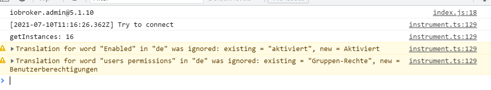 Missing translations in settings of admin.0 instance · Issue #998 · ioBroker/ioBroker.admin · GitHub
