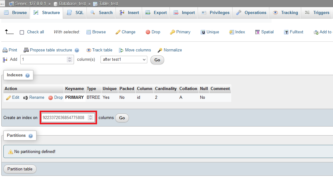 Fatal error when creating an index · Issue #16769 · phpmyadmin/phpmyadmin · GitHub
