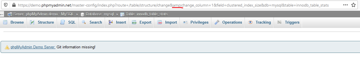 Wrong links for COLUMN_NAME row values · Issue #16792 · phpmyadmin/phpmyadmin · GitHub