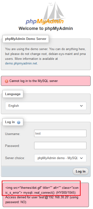 HTML code is shown when entering wrong login details · Issue #17326 ...
