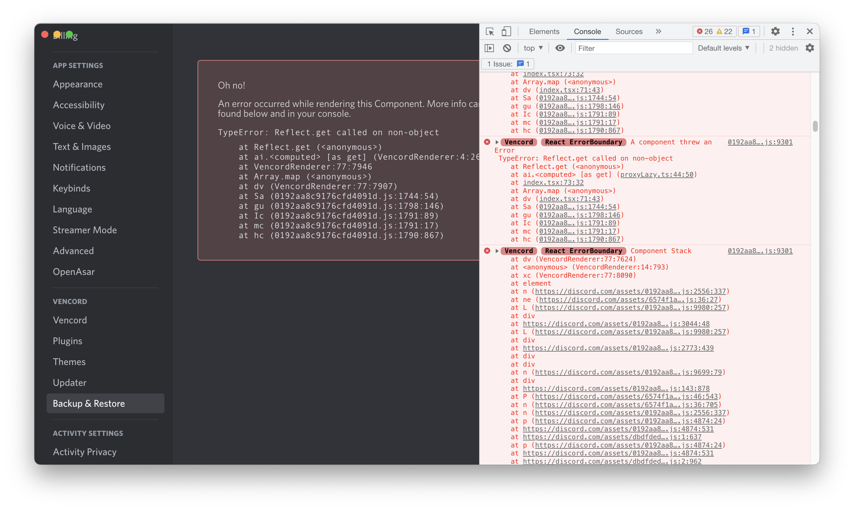[Bug] Vencord stopped working after an update · Issue #783 · Vendicated/Vencord · GitHub