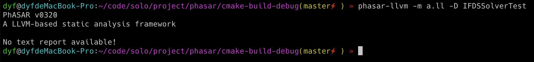 Run Phasar on Mac and get no output. · Issue #201 · secure-software-engineering/phasar · GitHub