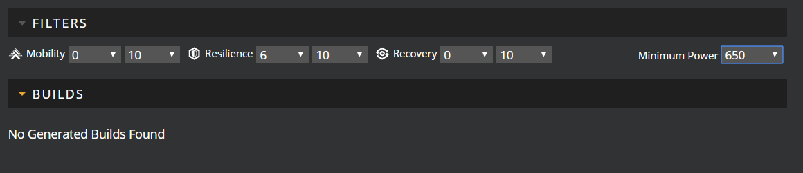 loadout builder minimum power filter a bit out · Issue #3562 · DestinyItemManager/DIM · GitHub