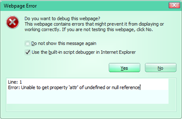 Error: Unable to get property 'attr' of undefined or null reference · Issue #720 · calebjacob ...