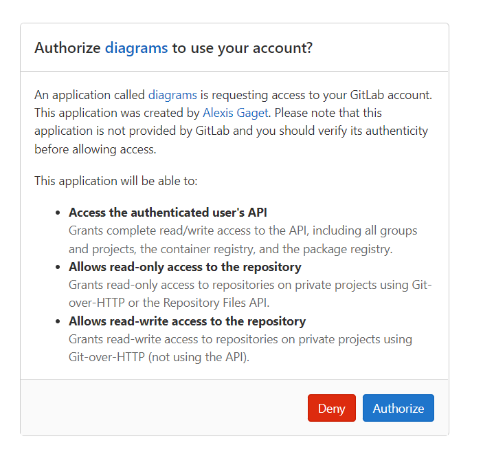 Unable to authorize draw.io in gitlab on main instance app.diagrams.net · Issue #2474 · jgraph ...