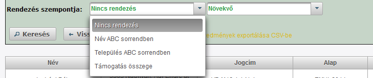találatok rendezése · Issue #87 · Code-for-Hungary/agrartamfront · GitHub