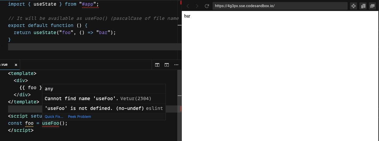 Typescript composables · Issue #13044 · nuxt/nuxt · GitHub Typescript composables · Issue #13044 · nuxt/nuxt · GitHub