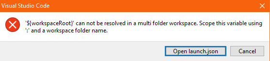 Unable to resolve `${workspaceRoot}` in multi folder workspace · Issue #5536 · rust-lang/rust ...