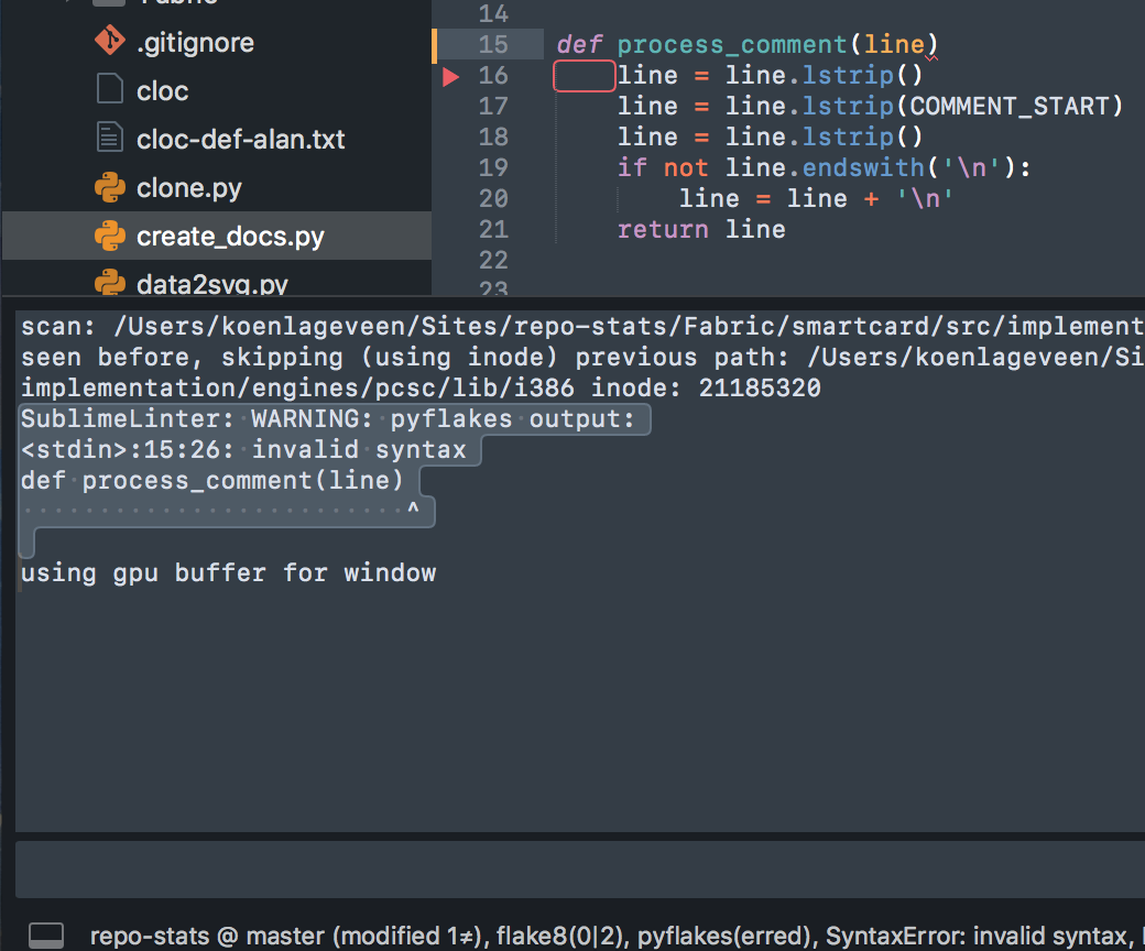 Pyflakes Not Showing All Messages · Issue 1384 · Sublimelintersublimelinter · Github