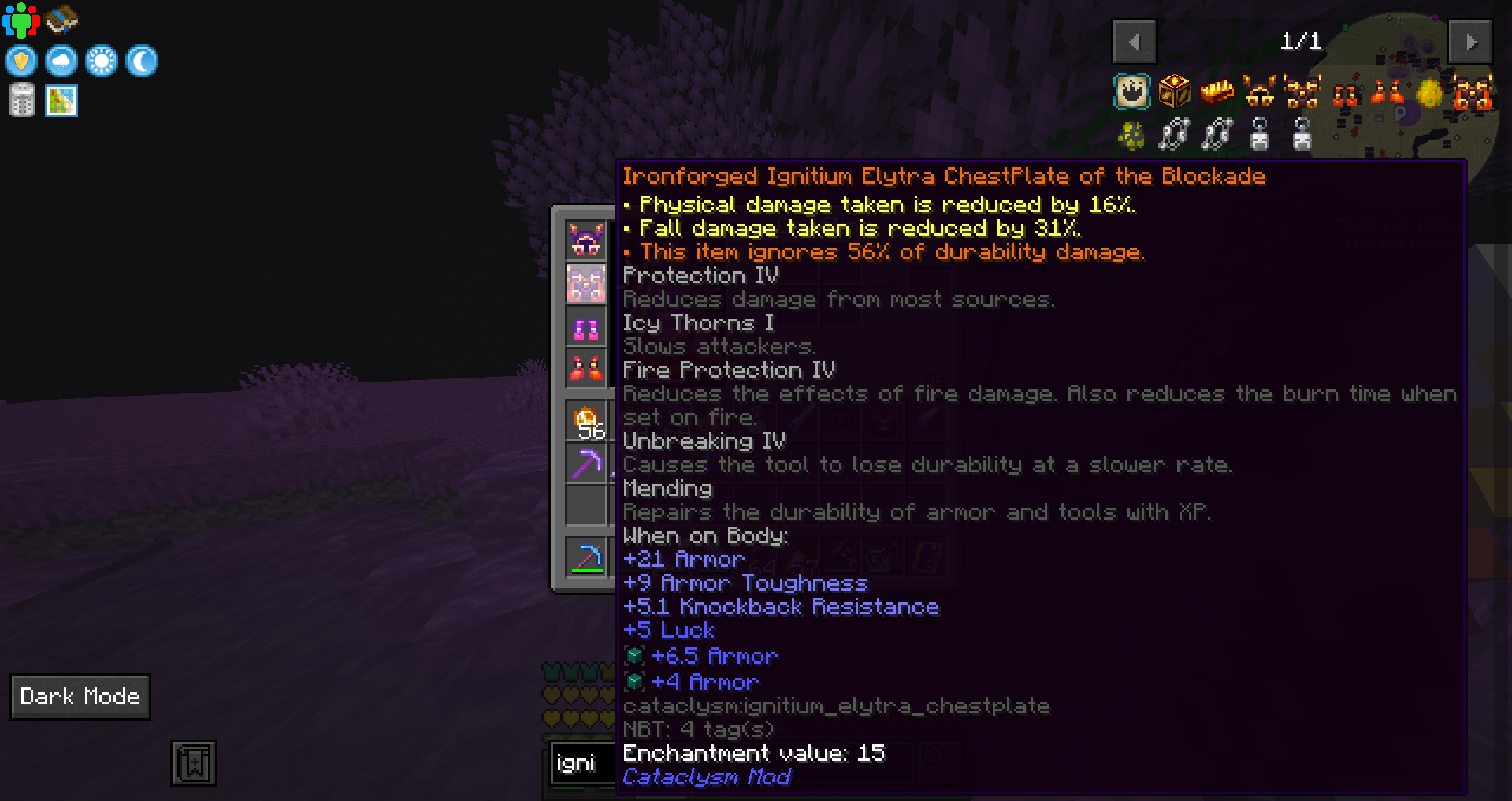 Ignitium Elytra Chestplate Does Not Count Towards Hellborn Lord Set · Issue 2648 · Ftbteamftb