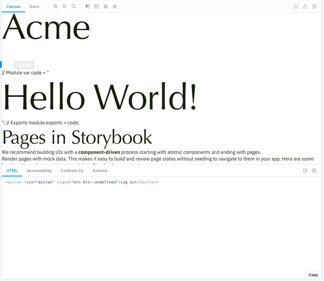 // Module var code = " · Issue #355 · webpack-contrib/html-loader · GitHub