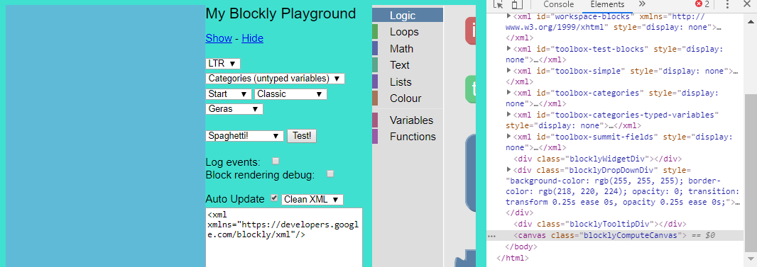 Compute canvas is affecting page layout · Issue #3368 · google/blockly · GitHub