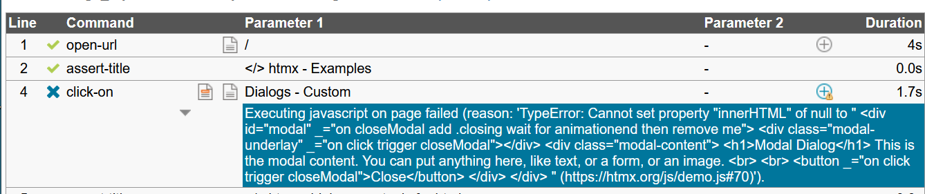 JS error in page https://htmx.org/examples/modal-custom/ · Issue #780 · bigskysoftware/htmx · GitHub