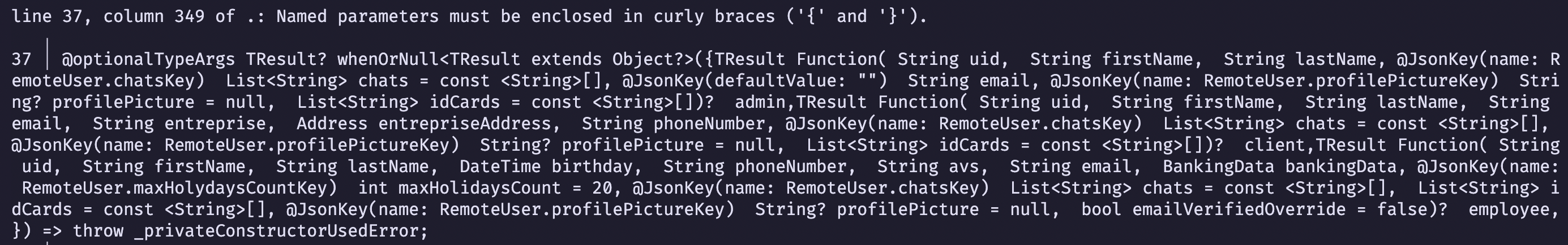Could Not Format Because The Source Could Not Be Parsed · Issue 646 · Rrousselgit Freezed · Github