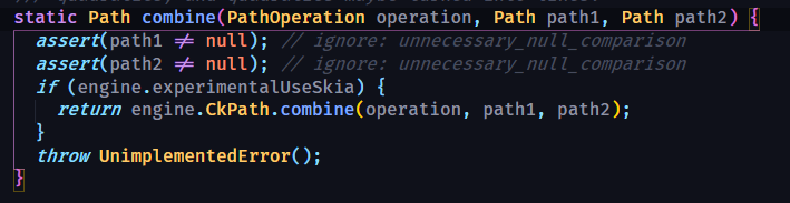 Flutter Web throws UnimplementedError when using Path.combine in a Stack · Issue #64231 ...