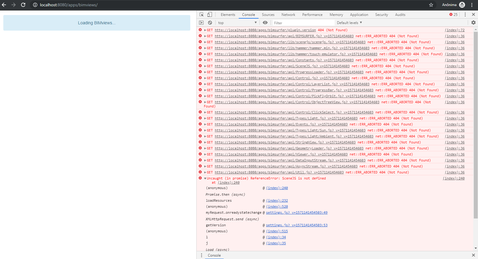 Bimviews loading forever... · Issue #1042 · opensourceBIM/BIMserver · GitHub