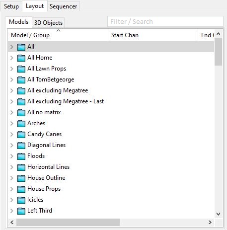 Filter models on Layout tab. · Issue #1892 · xLightsSequencer/xLights · GitHub